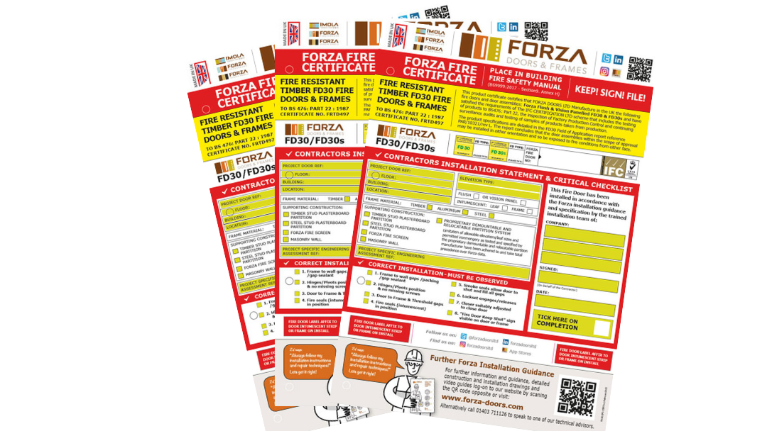 Forza Doors launches new fire certificate - SpecFinish magazine