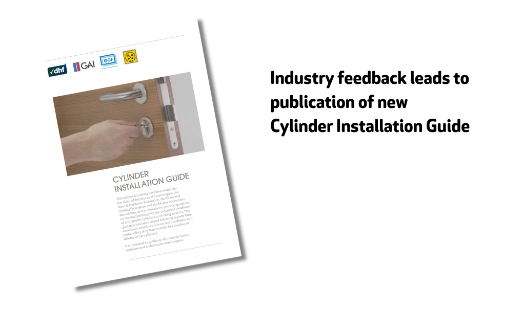 New Cylinder installation guide published following industry feedback ...