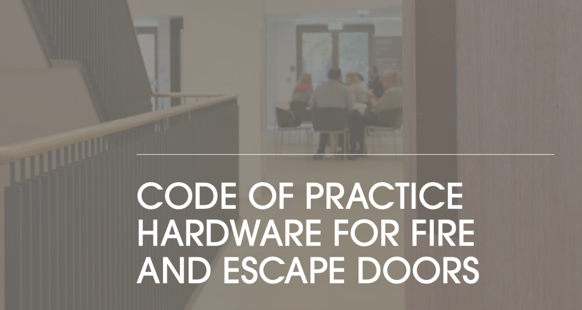 New Code of Practice for fire and escape door hardware published ...
